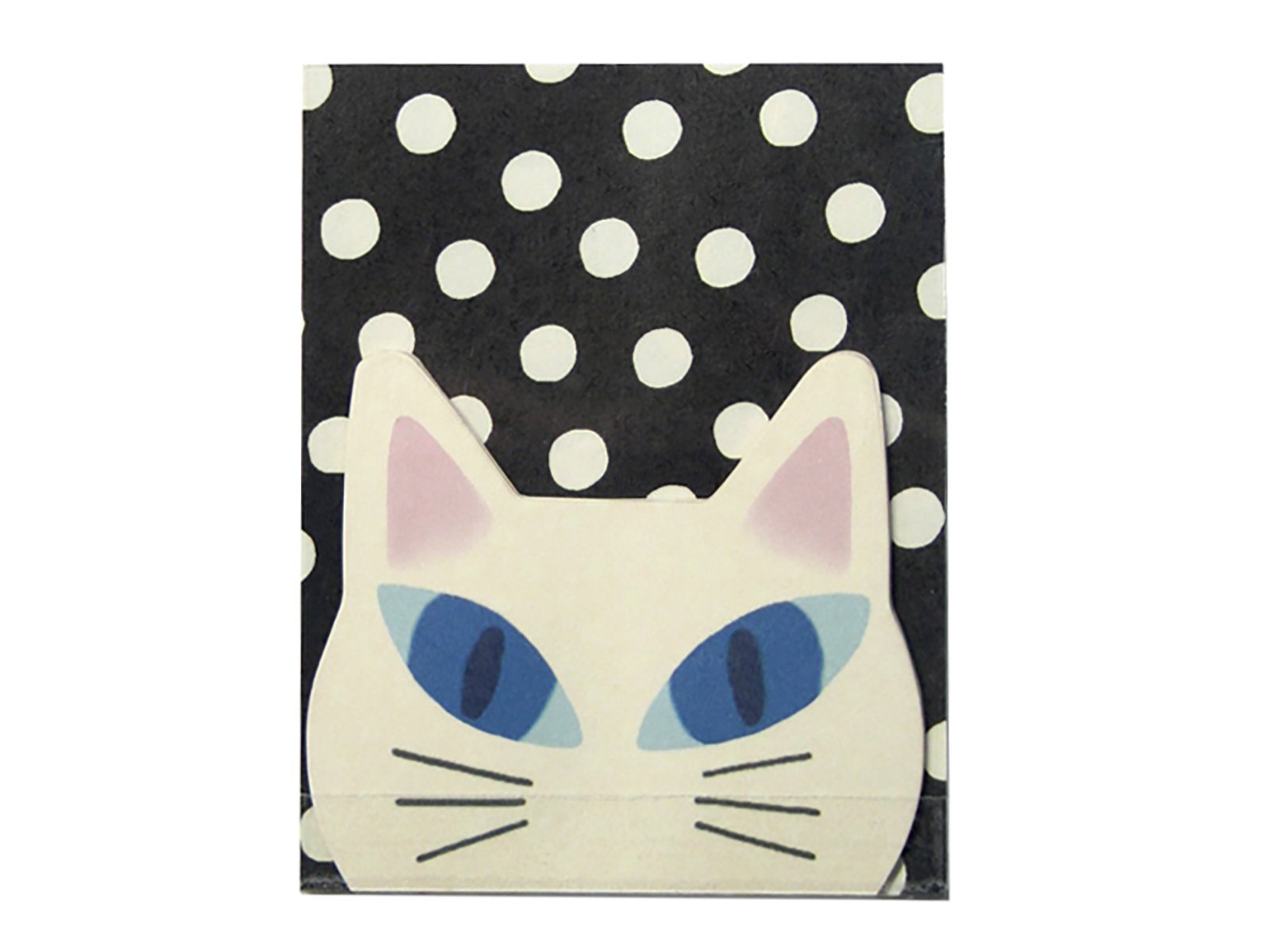 Kitty Sticky Note and Memo - Set of 2 (Black and White) – Bingo & Pumpkin